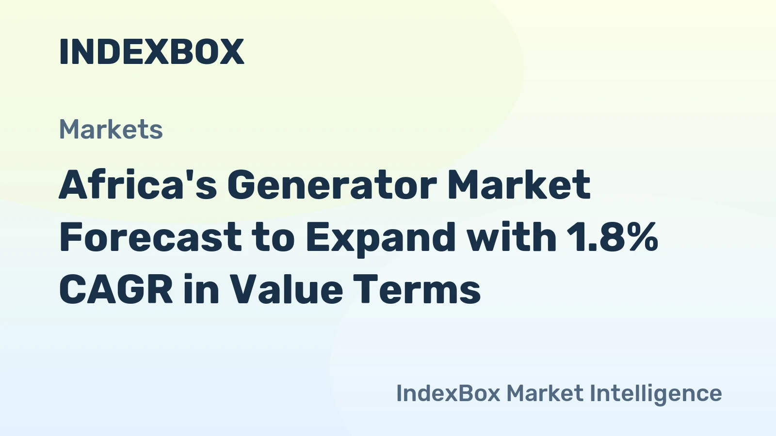 Africa's Generator Market Forecast to Expand with 1.8% CAGR in Value Terms
