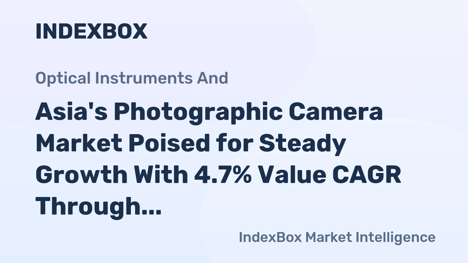 Asia's Photographic Camera Market Poised for Steady Growth With 4.7% Value CAGR Through 2035