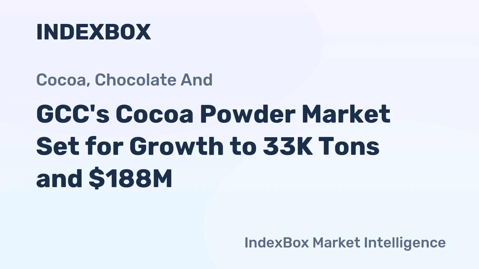 GCC's Cocoa Powder Market Set for Growth to 33K Tons and $188M