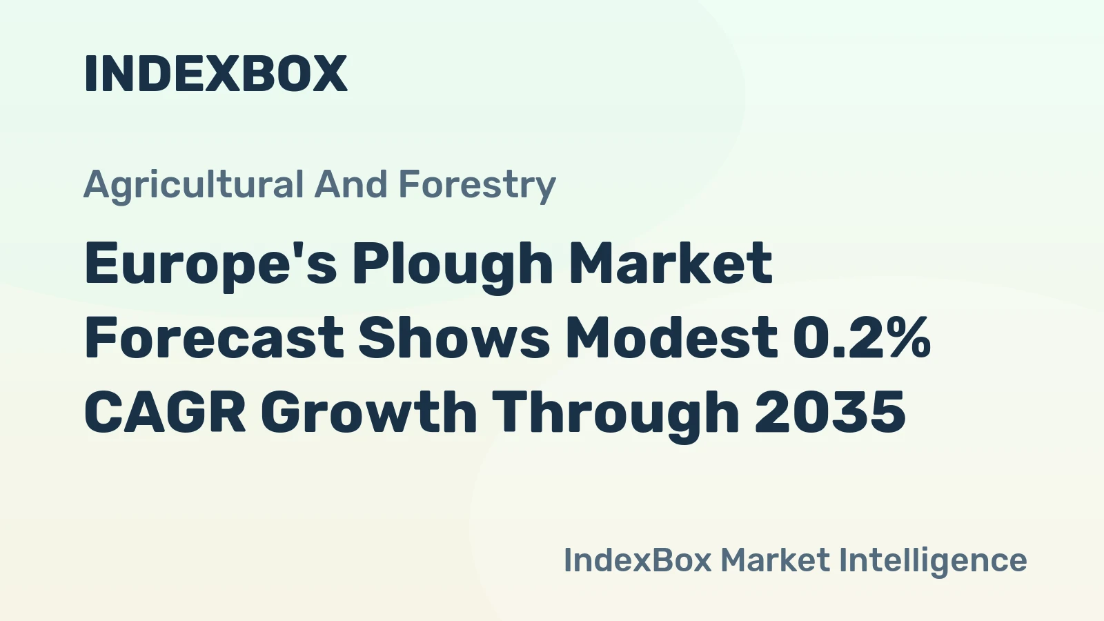 Europe's Plough Market Forecast Shows Modest 0.2% CAGR Growth Through 2035