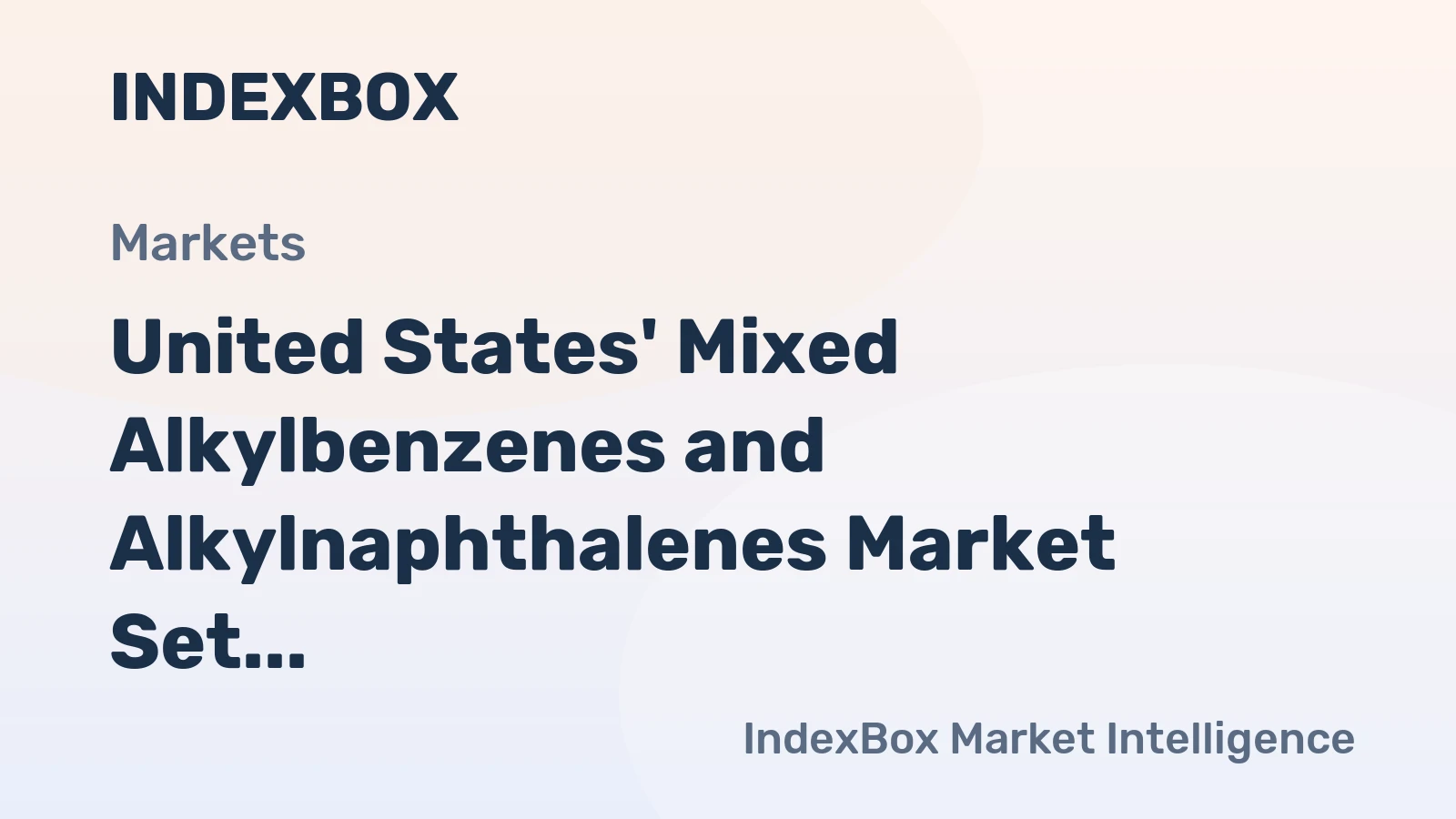 United States' Mixed Alkylbenzenes and Alkylnaphthalenes Market Set for Modest Growth with 1.1% Volume CAGR