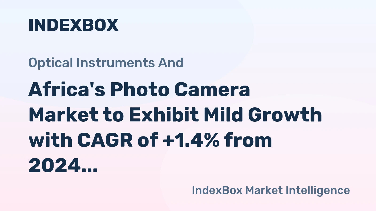 Africa's Photo Camera Market to Exhibit Mild Growth with CAGR of +1.4% from 2024 to 2035