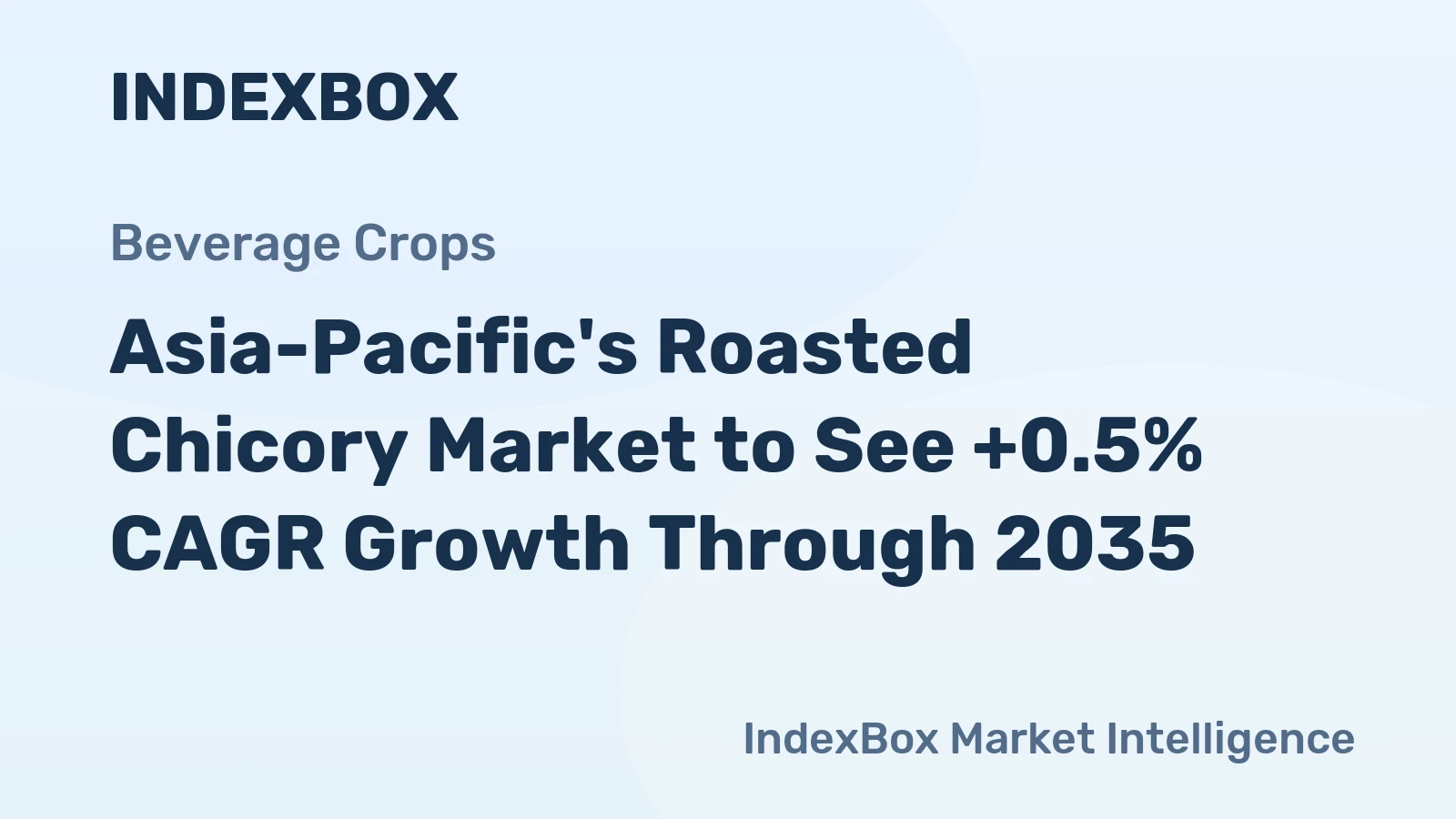 Asia-Pacific's Roasted Chicory Market to See +0.5% CAGR Growth Through 2035