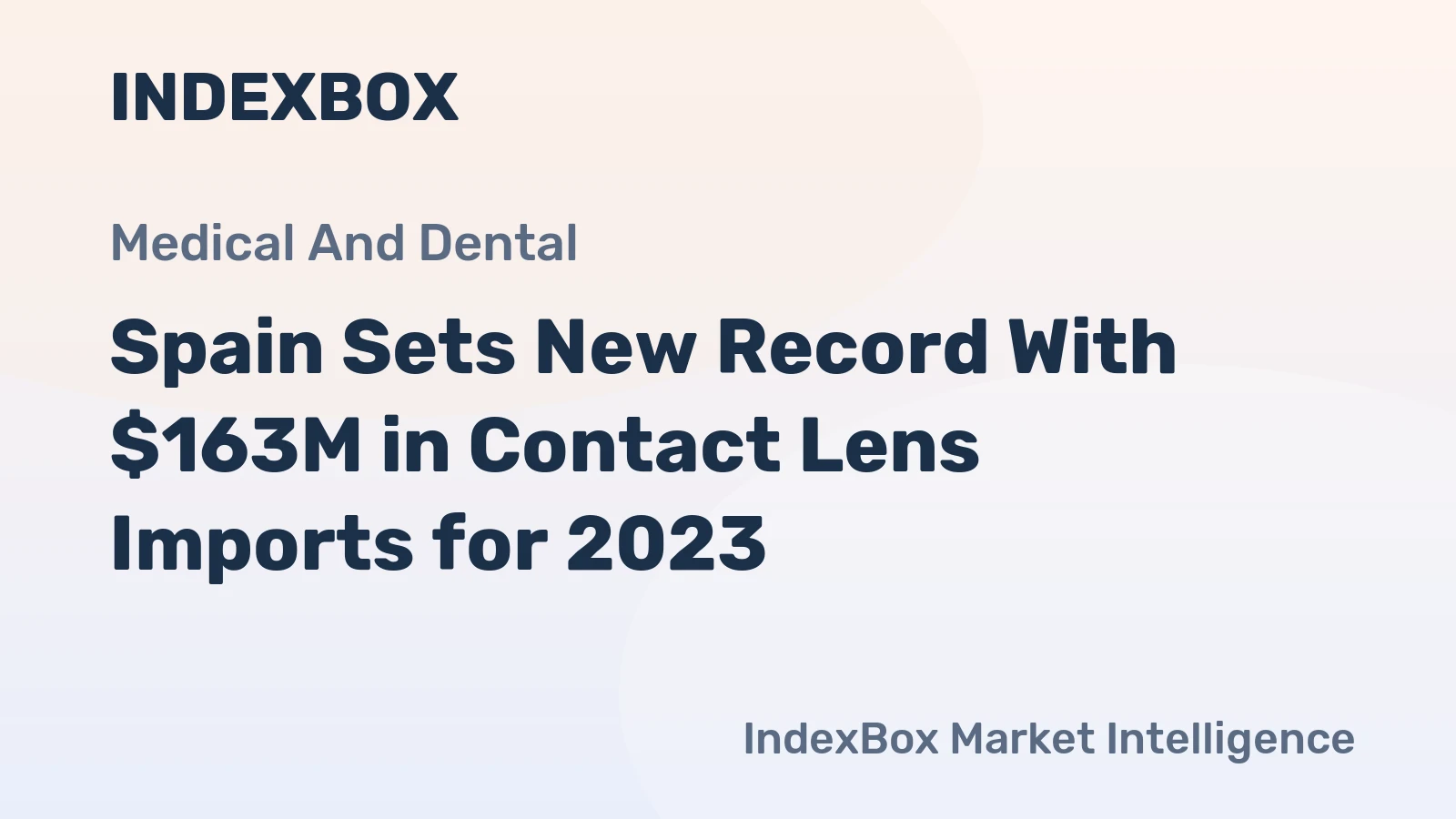 Spain Sets New Record With $163M in Contact Lens Imports for 2023