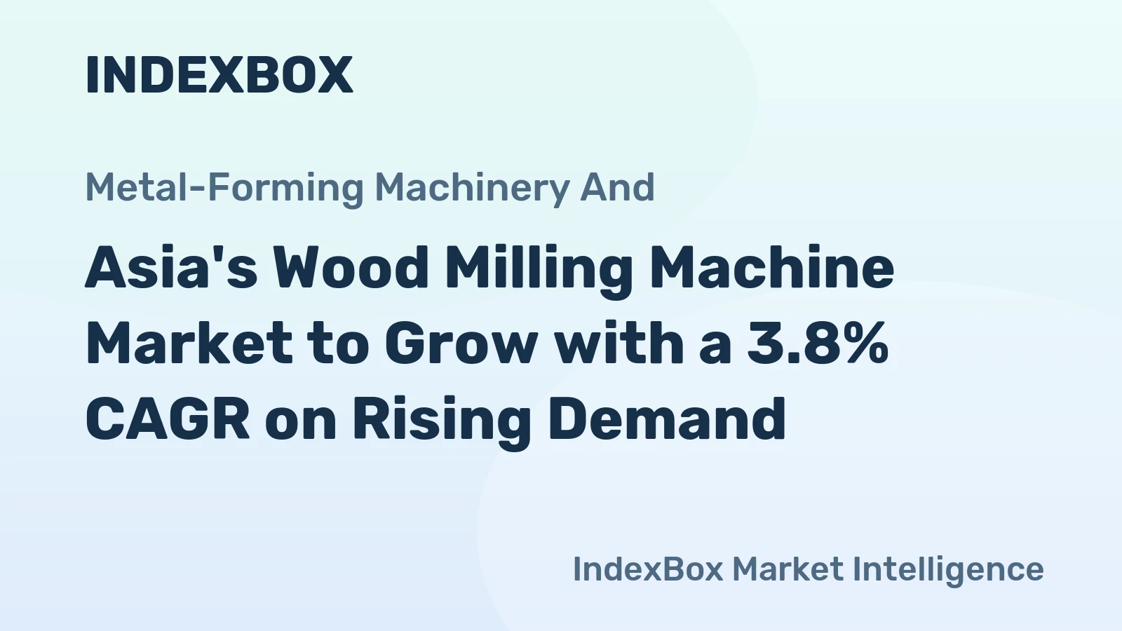 Asia's Wood Milling Machine Market to Grow with a 3.8% CAGR on Rising Demand