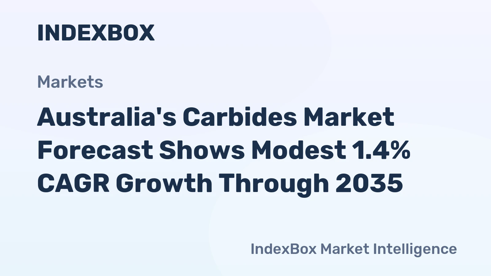 Australia's Carbides Market Forecast Shows Modest 1.4% CAGR Growth Through 2035