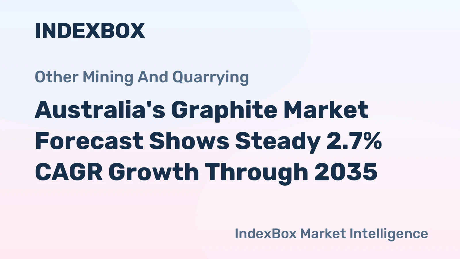 Australia's Graphite Market Forecast Shows Steady 2.7% CAGR Growth Through 2035