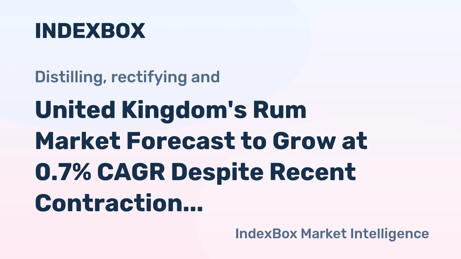 United Kingdom's Rum Market Forecast to Grow at 0.7% CAGR Despite Recent Contraction