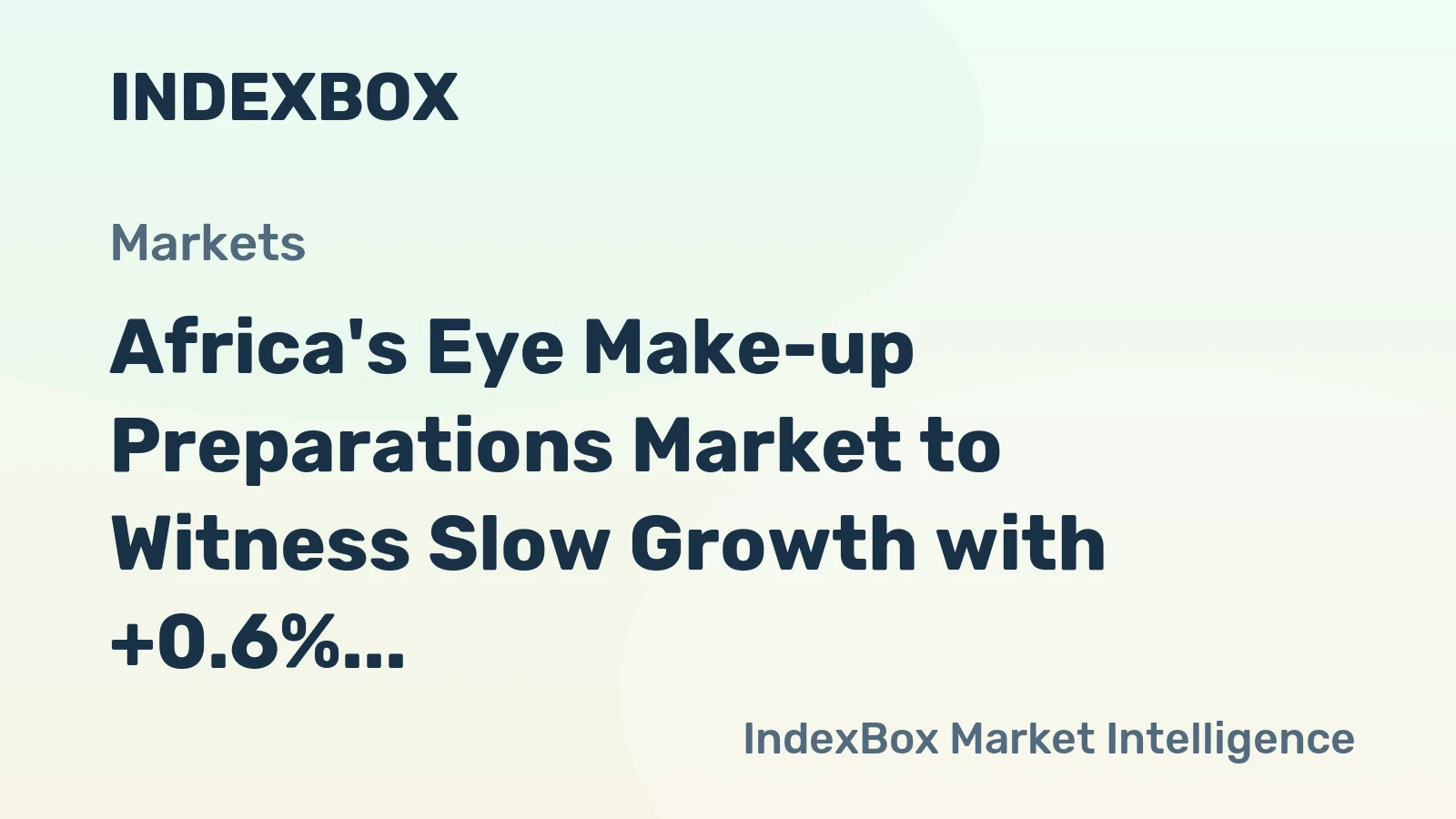 Africa's Eye Make-up Preparations Market to Witness Slow Growth with +0.6% CAGR, Reaching 14K tons by 2035