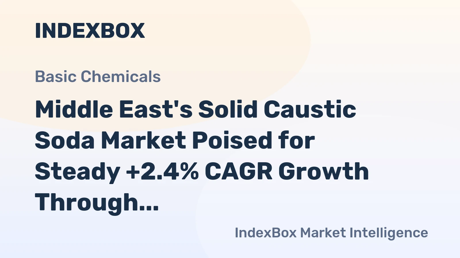 Middle East's Solid Caustic Soda Market Poised for Steady +2.4% CAGR Growth Through 2035