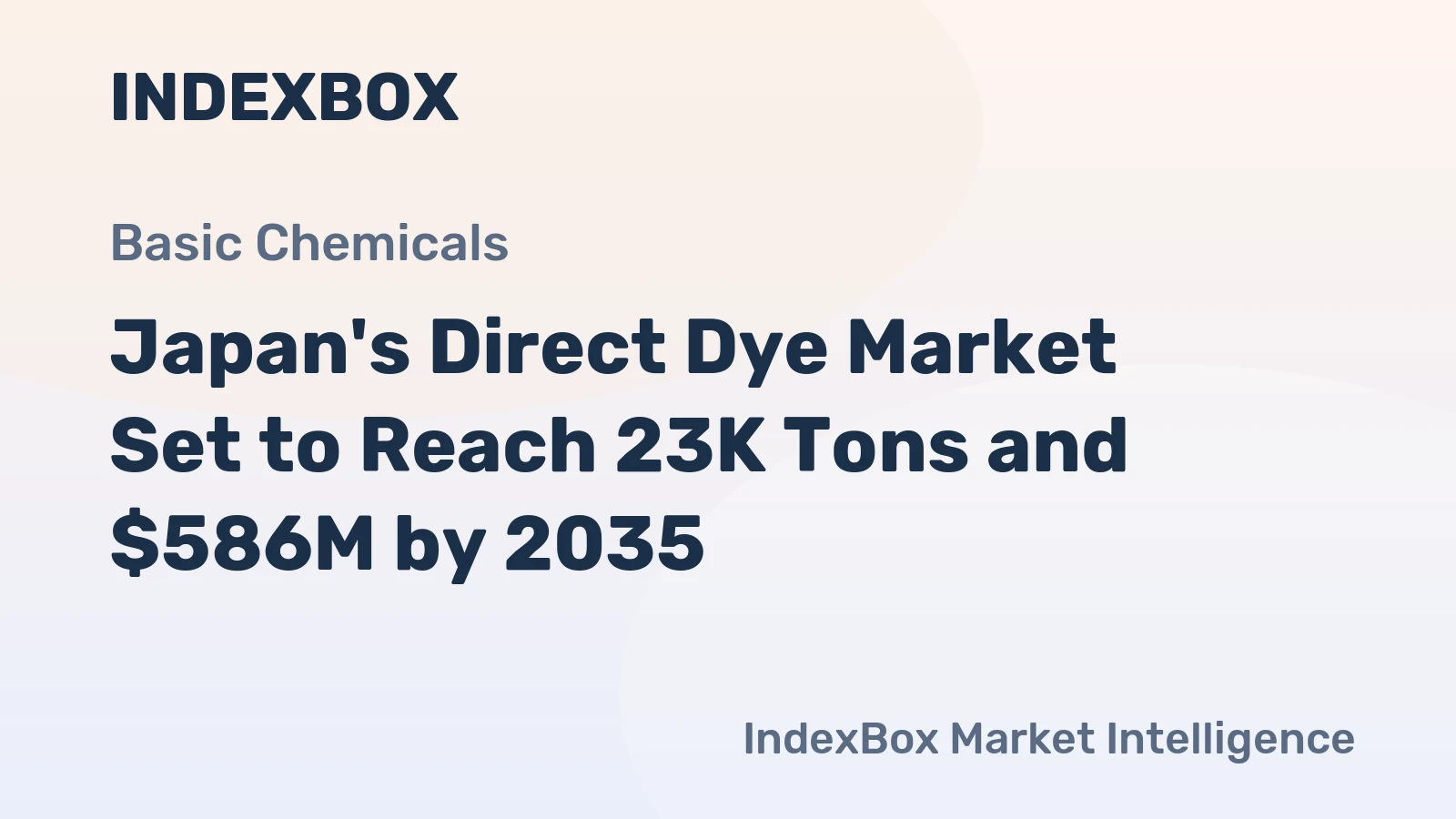 Japan's Direct Dye Market Set to Reach 23K Tons and $586M by 2035