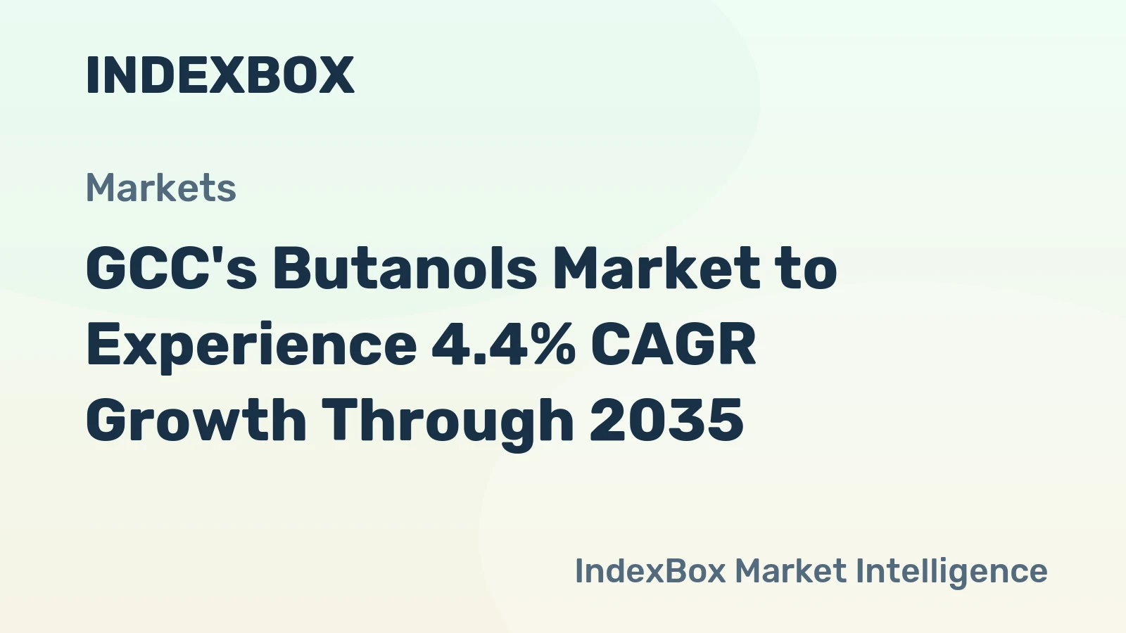 GCC's Butanols Market to Experience 4.4% CAGR Growth Through 2035
