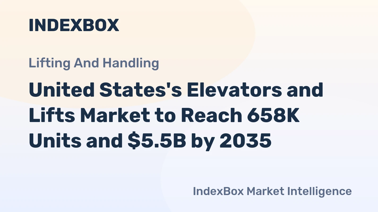 United States's Elevators and Lifts Market to Reach 658K Units and $5.5B by 2035
