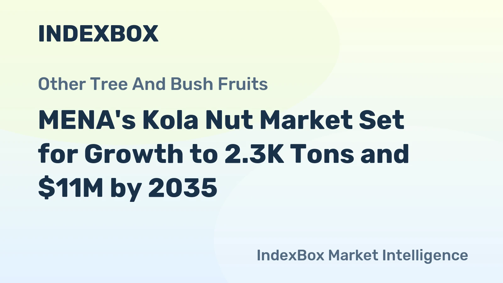 MENA's Kola Nut Market Set for Growth to 2.3K Tons and $11M by 2035