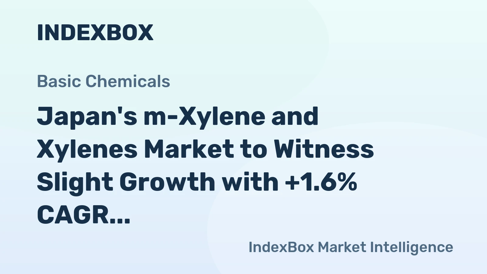 Japan's m-Xylene and Xylenes Market to Witness Slight Growth with +1.6% CAGR, Reaching 114K Tons by 2035