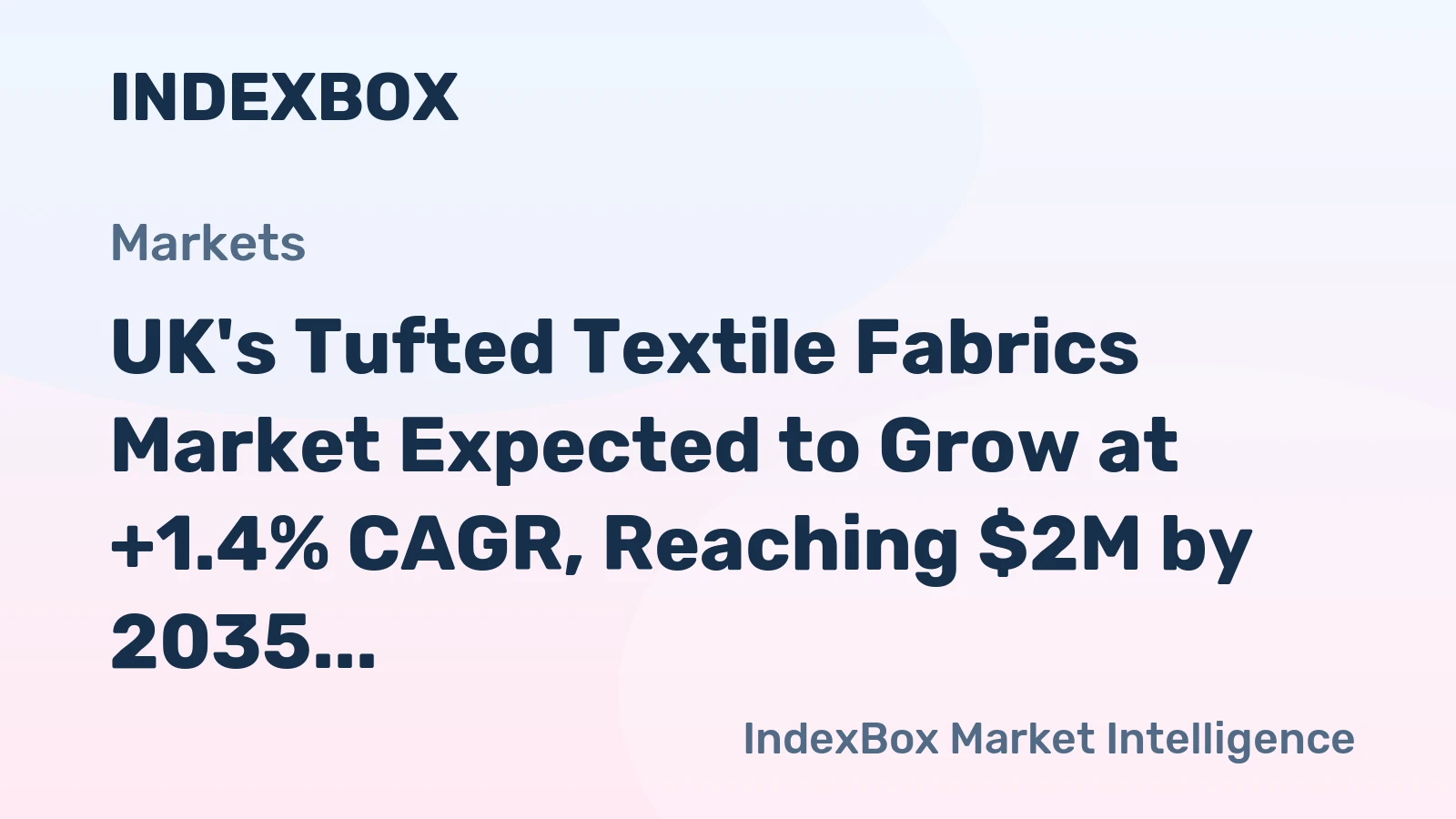 UK's Tufted Textile Fabrics Market Expected to Grow at +1.4% CAGR, Reaching $2M by 2035
