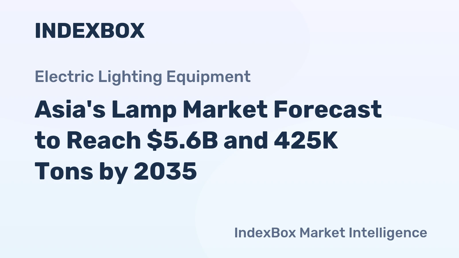 Asia's Lamp Market Forecast to Reach $5.6B and 425K Tons by 2035