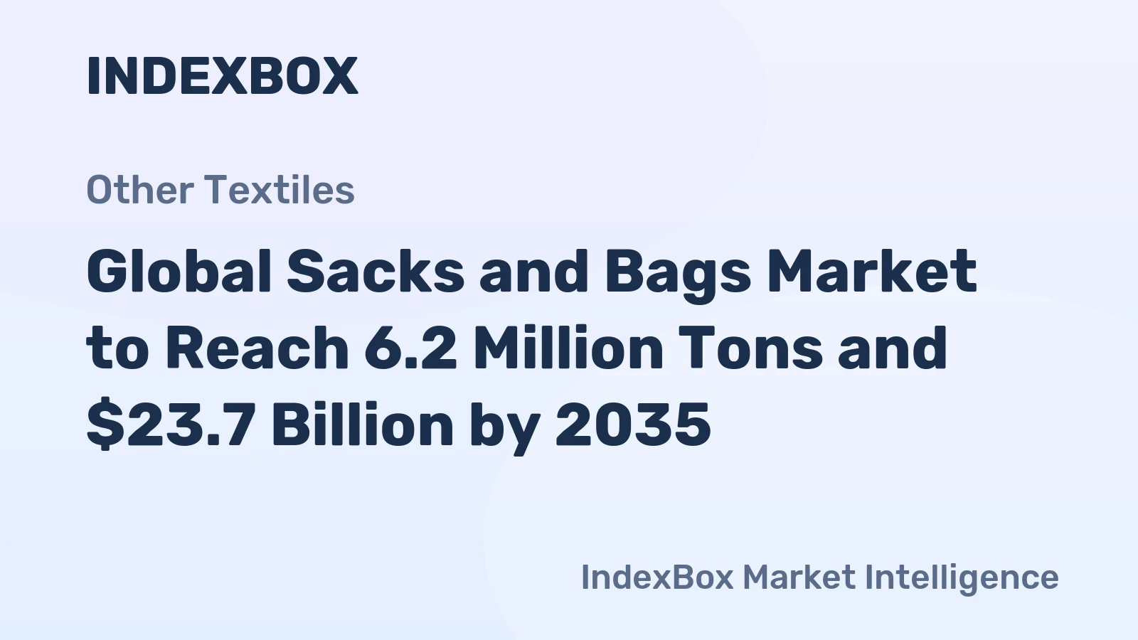 Global Sacks and Bags Market to Reach 6.2 Million Tons and $23.7 Billion by 2035