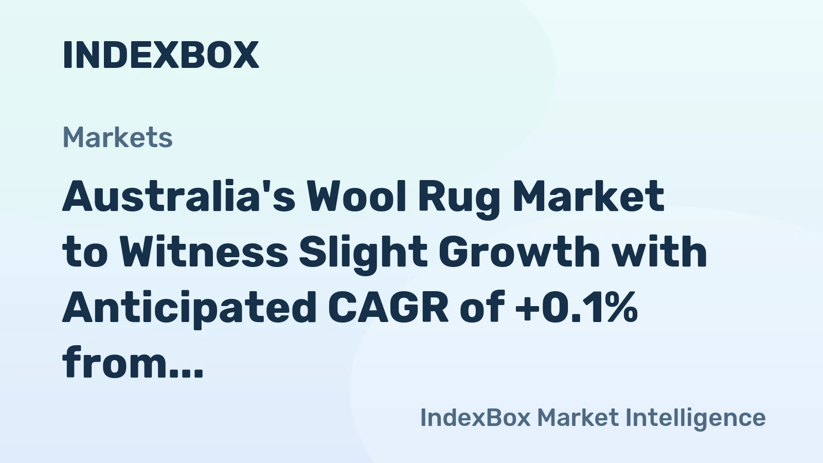Australia's Wool Rug Market to Witness Slight Growth with Anticipated CAGR of +0.1% from 2024 to 2035