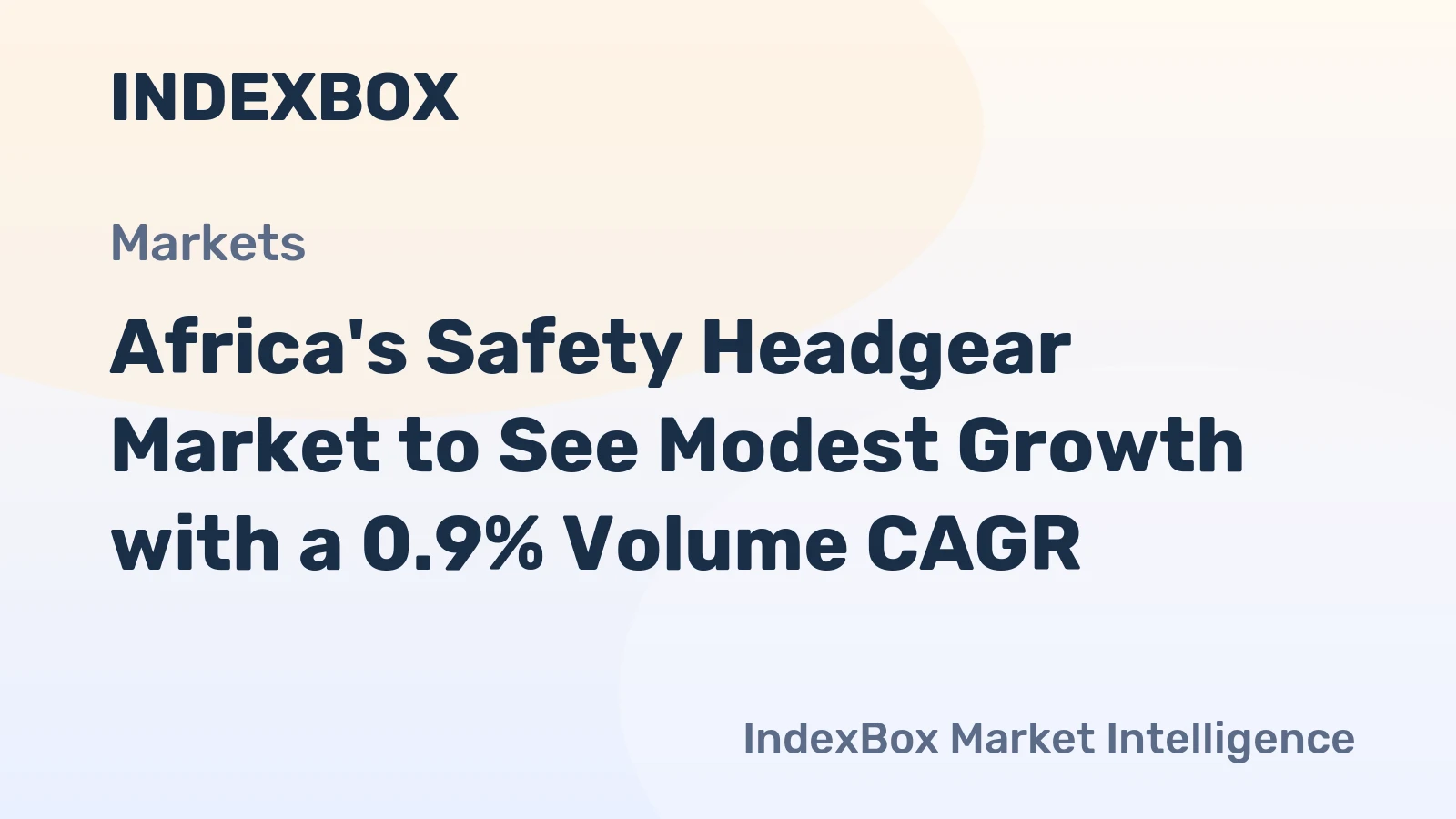 Africa's Safety Headgear Market to See Modest Growth with a 0.9% Volume CAGR
