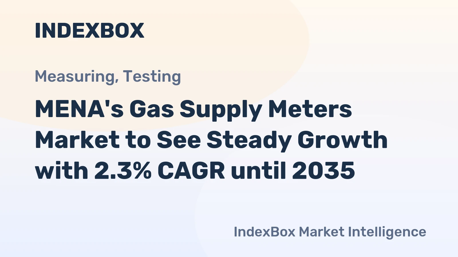 MENA's Gas Supply Meters Market to See Steady Growth with 2.3% CAGR until 2035