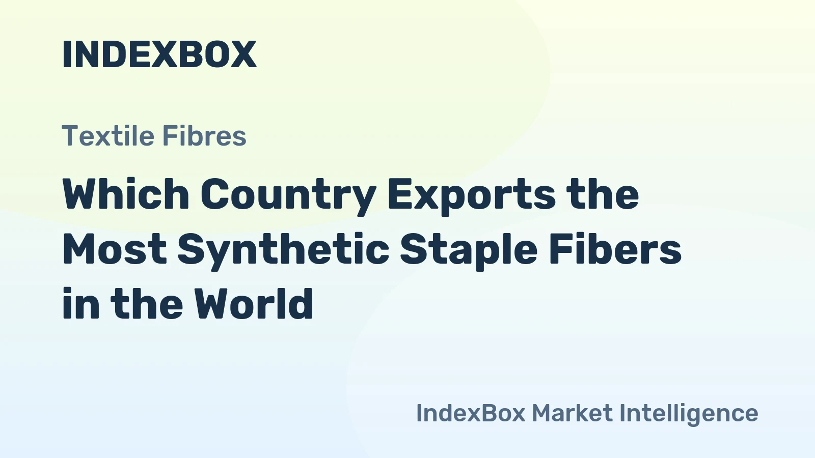 Which Country Exports the Most Synthetic Staple Fibers in the World?
