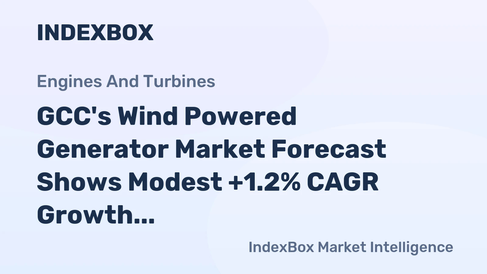 GCC's Wind Powered Generator Market Forecast Shows Modest +1.2% CAGR Growth Through 2035