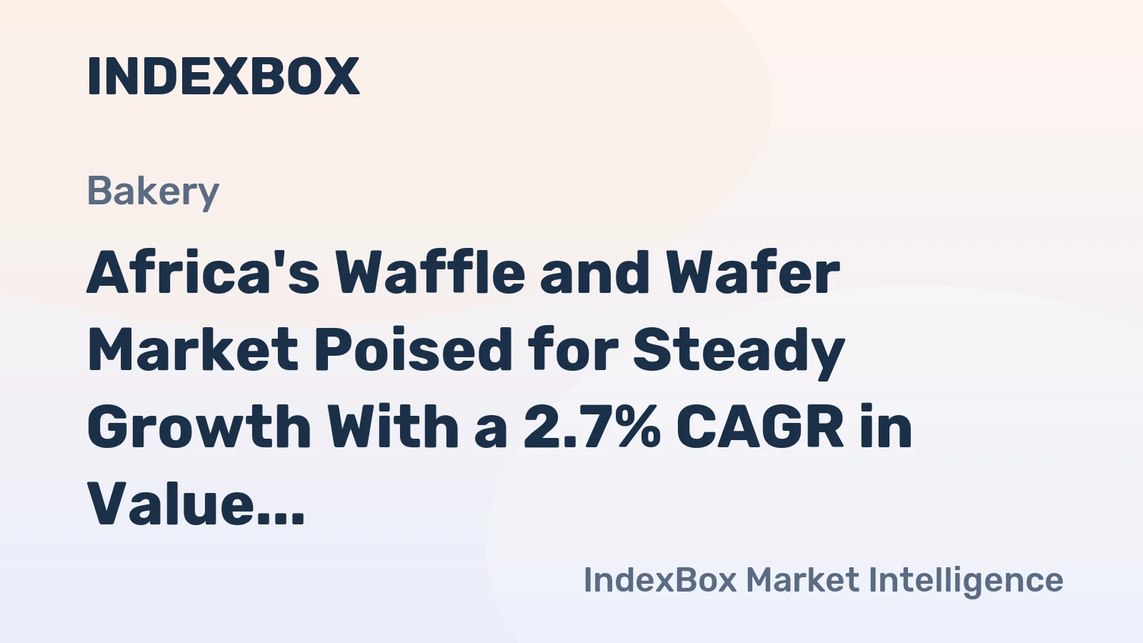 Africa's Waffle and Wafer Market Poised for Steady Growth With a 2.7% CAGR in Value Through 2035