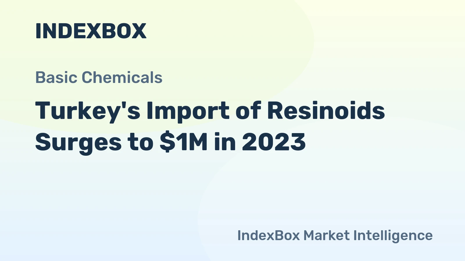 Turkey's Import of Resinoids Surges to $1M in 2023