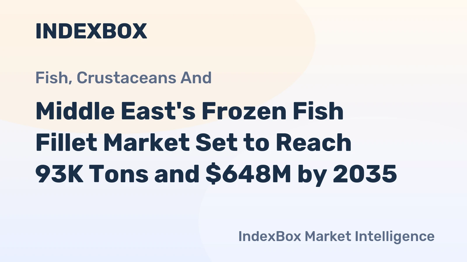 Middle East's Frozen Fish Fillet Market Set to Reach 93K Tons and $648M by 2035