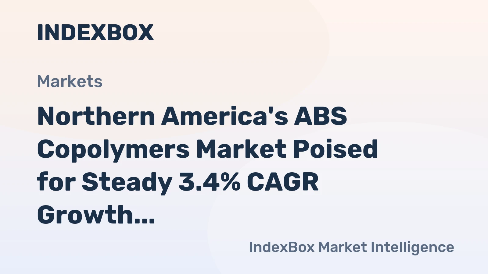 Northern America's ABS Copolymers Market Poised for Steady 3.4% CAGR Growth Through 2035