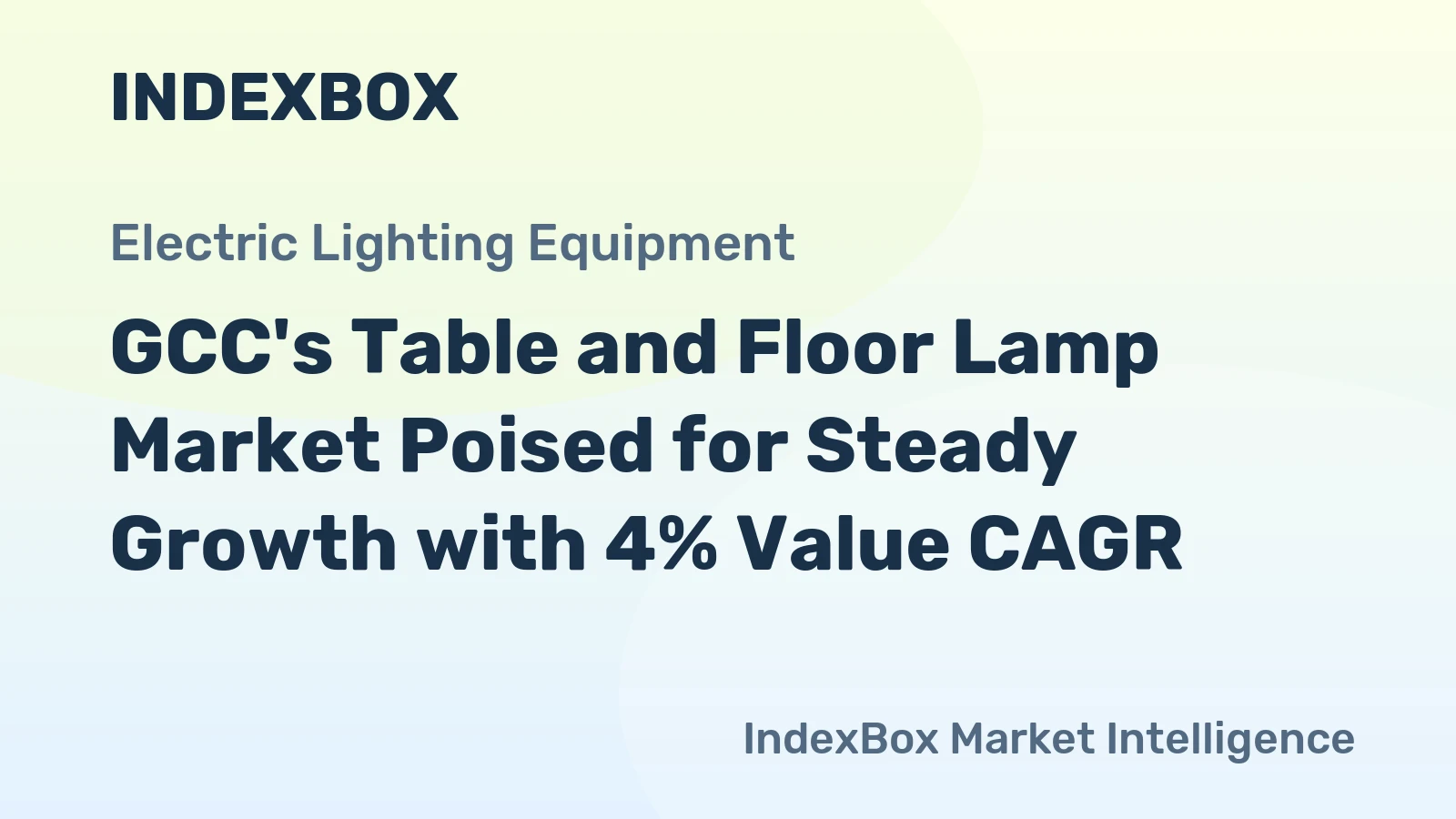 GCC's Table and Floor Lamp Market Poised for Steady Growth with 4% Value CAGR