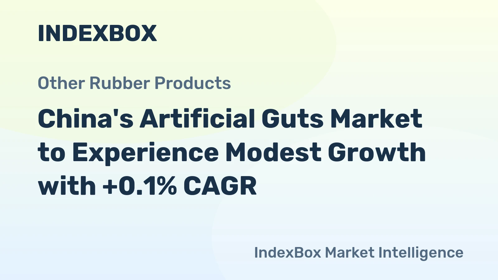 China's Artificial Guts Market to Experience Modest Growth with +0.1% CAGR