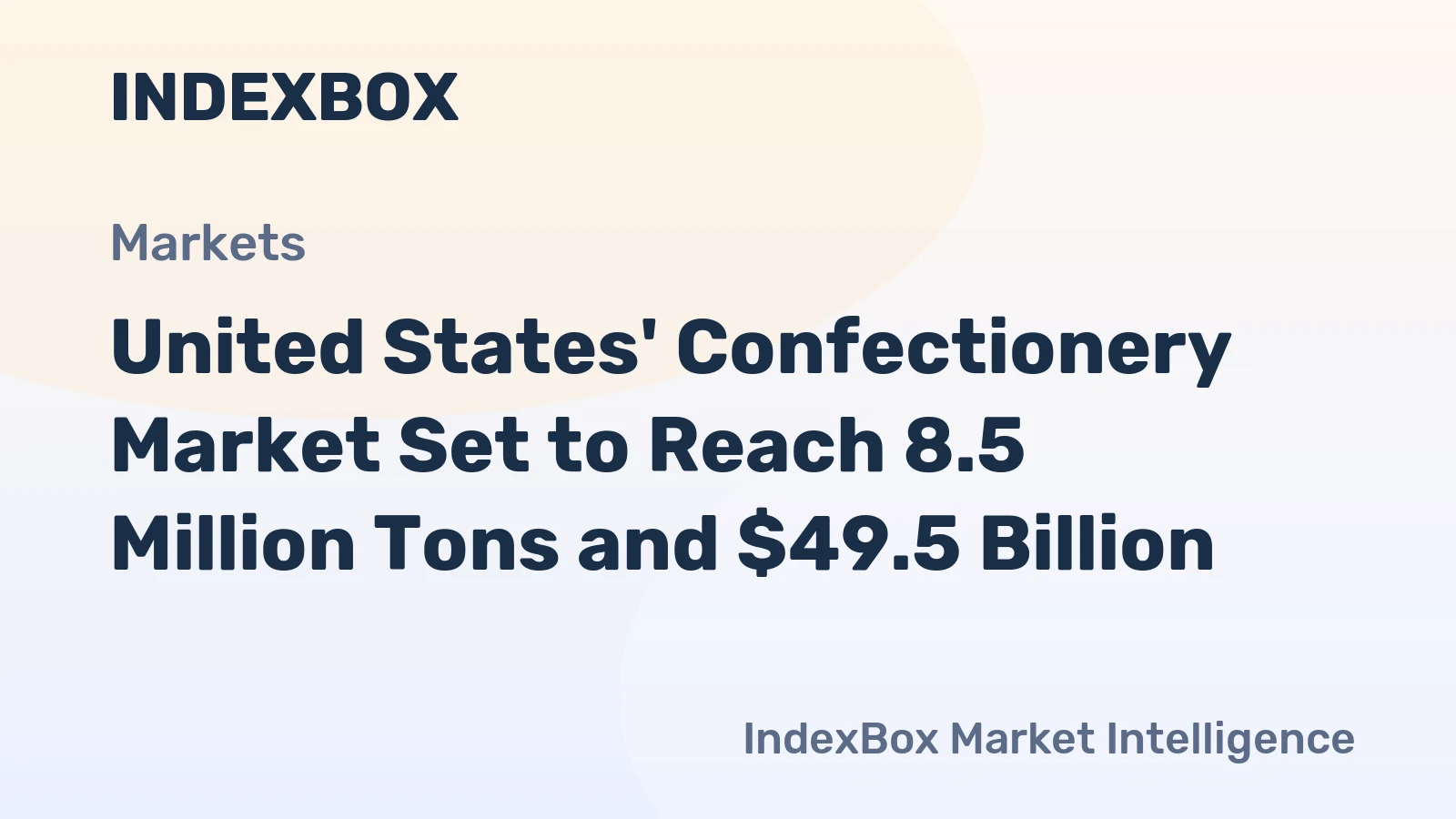 United States' Confectionery Market Set to Reach 8.5 Million Tons and $49.5 Billion