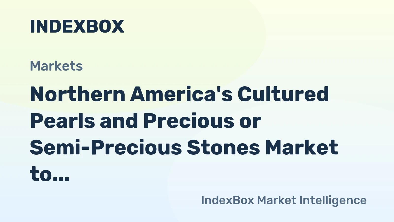 Northern America's Cultured Pearls and Precious or Semi-Precious Stones Market to Grow at +1.5% CAGR, Reaching 93K tons by 2035