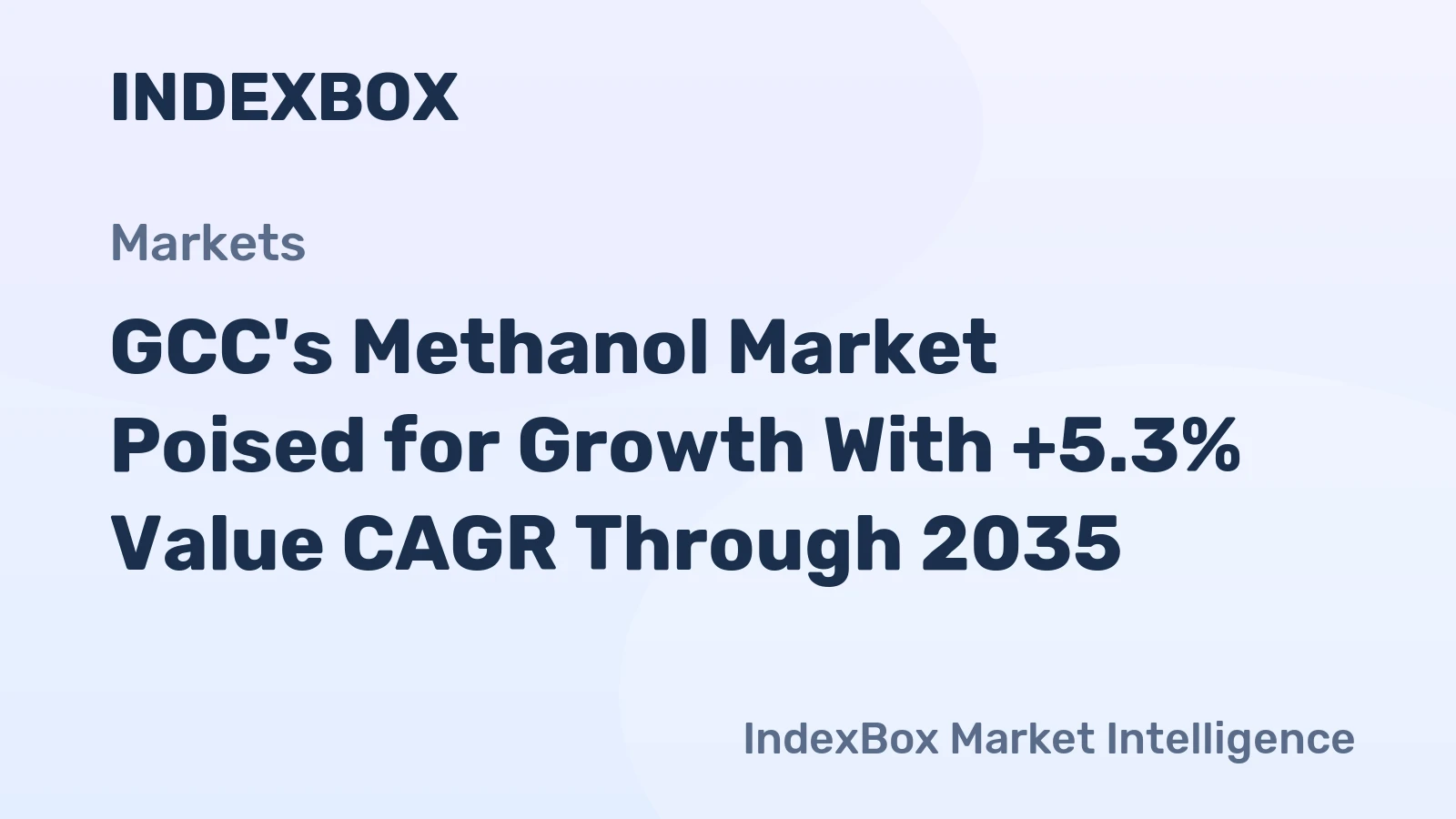 GCC's Methanol Market Poised for Growth With +5.3% Value CAGR Through 2035