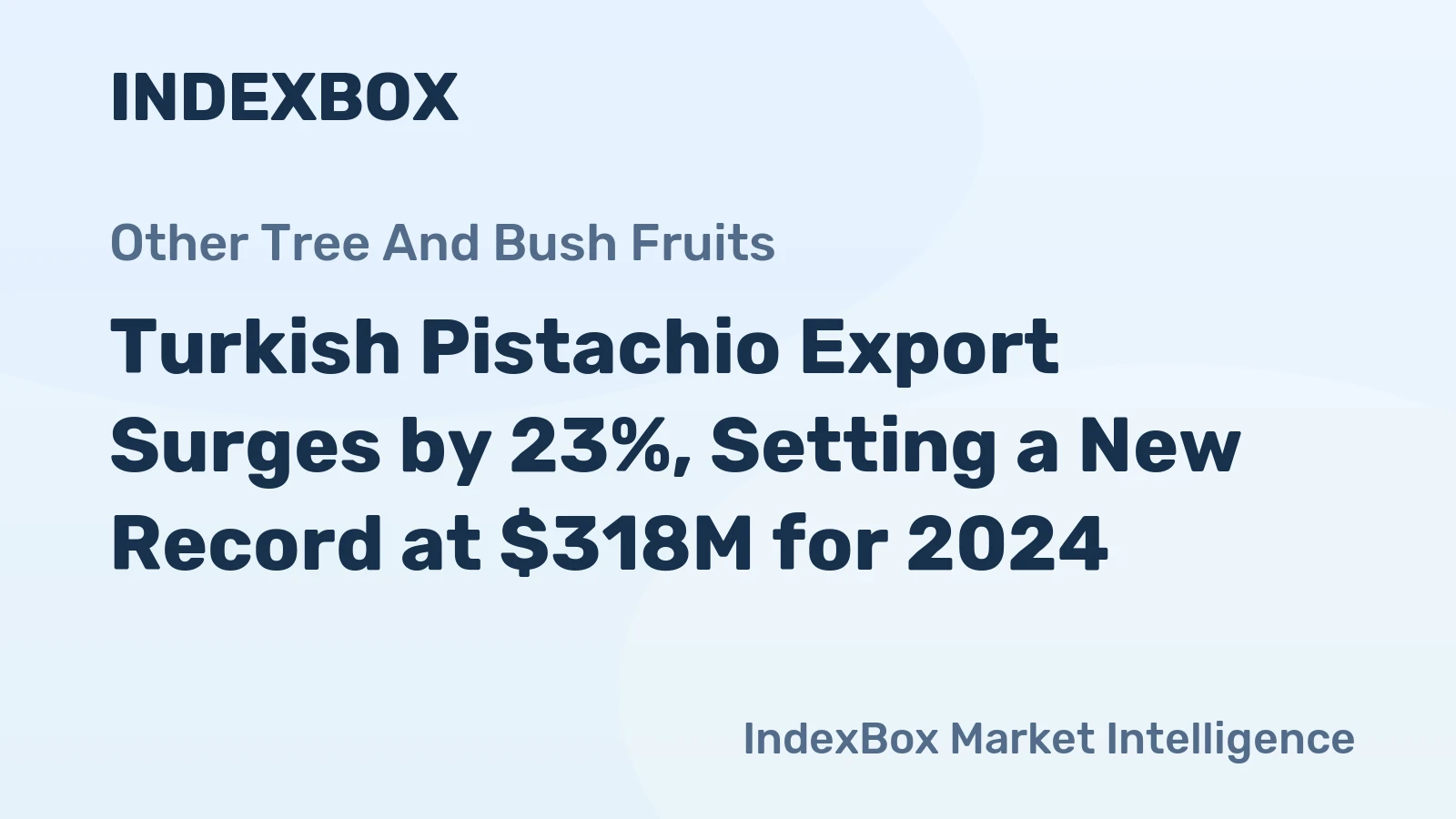 Turkish Pistachio Export Surges by 23%, Setting a New Record at $318M for 2024