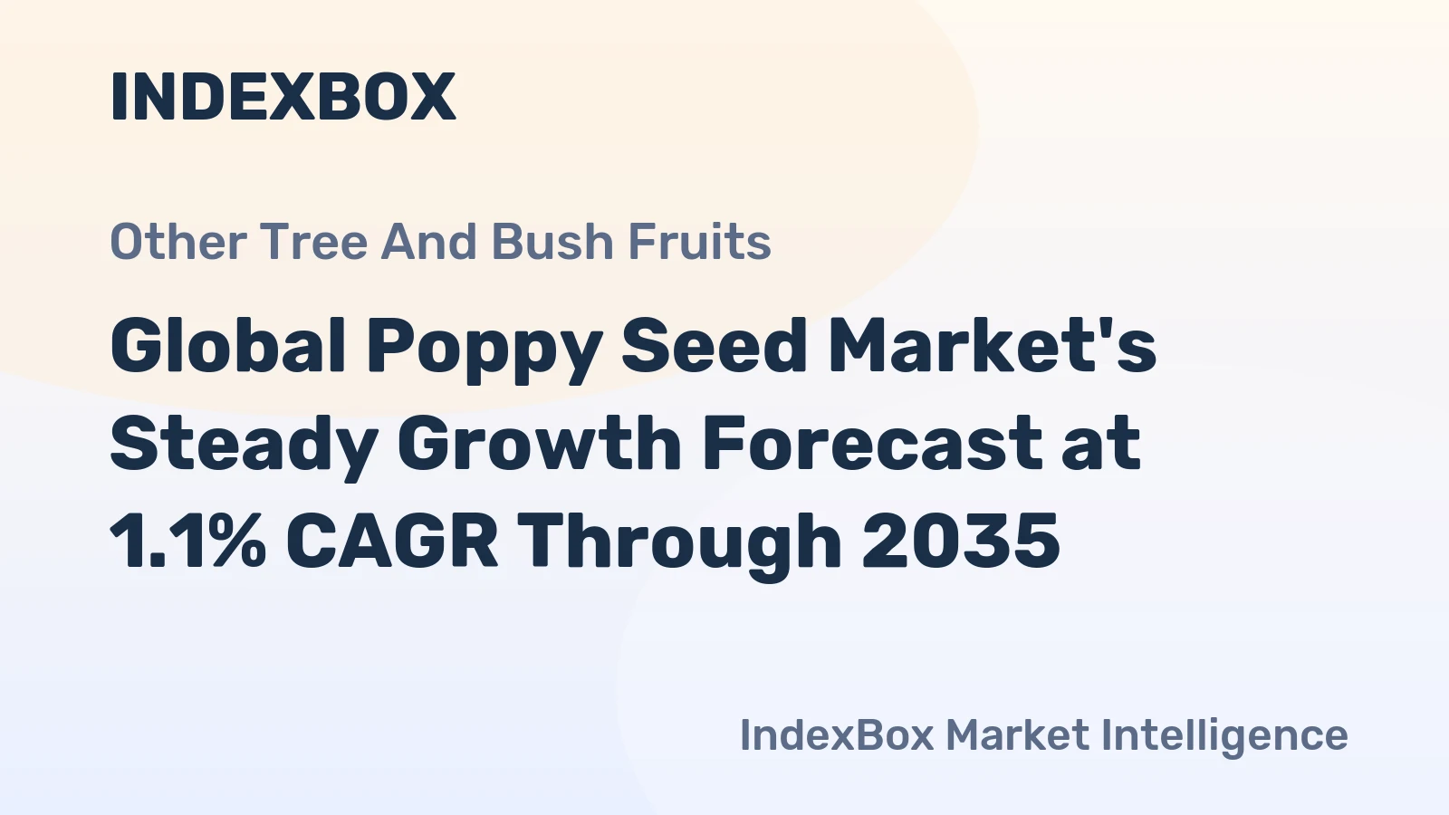 Global Poppy Seed Market's Steady Growth Forecast at 1.1% CAGR Through 2035