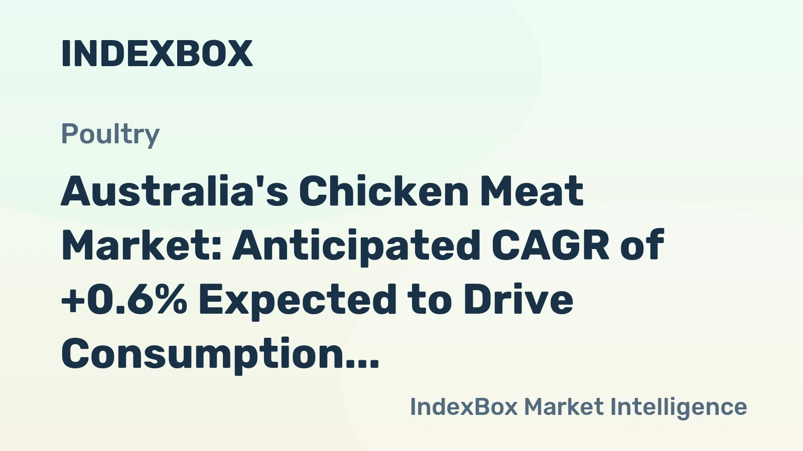 Australia's Chicken Meat Market: Anticipated CAGR of +0.6% Expected to Drive Consumption Growth Through 2035