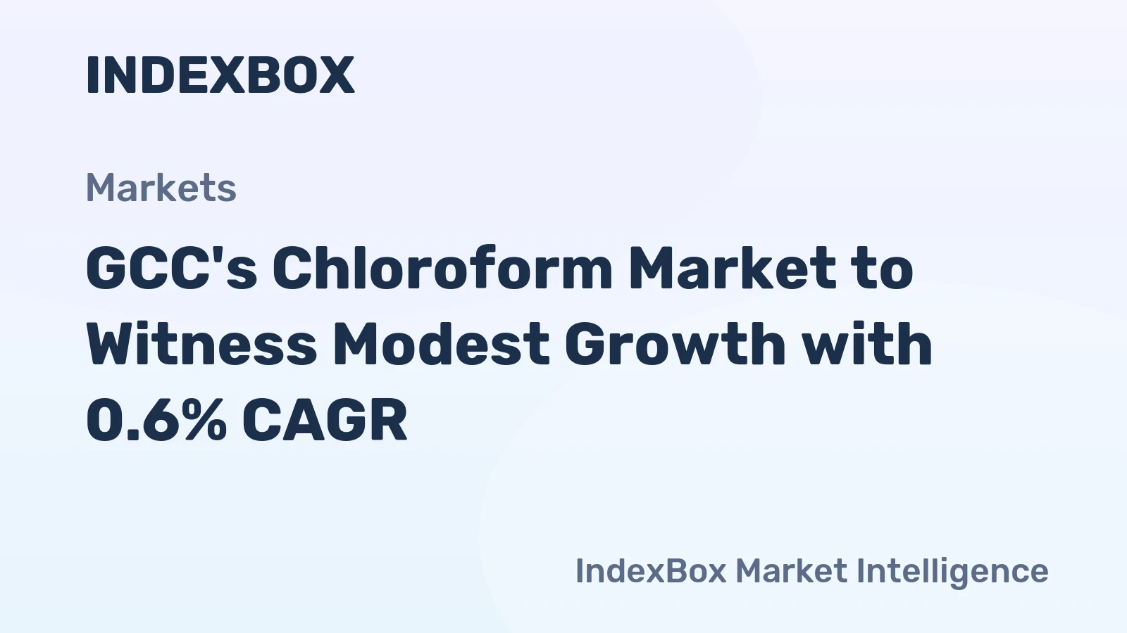 GCC's Chloroform Market to Witness Modest Growth with 0.6% CAGR