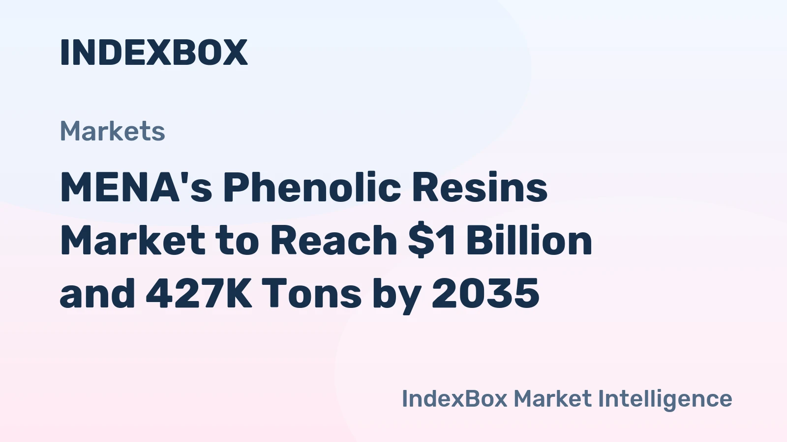 MENA's Phenolic Resins Market to Reach $1 Billion and 427K Tons by 2035