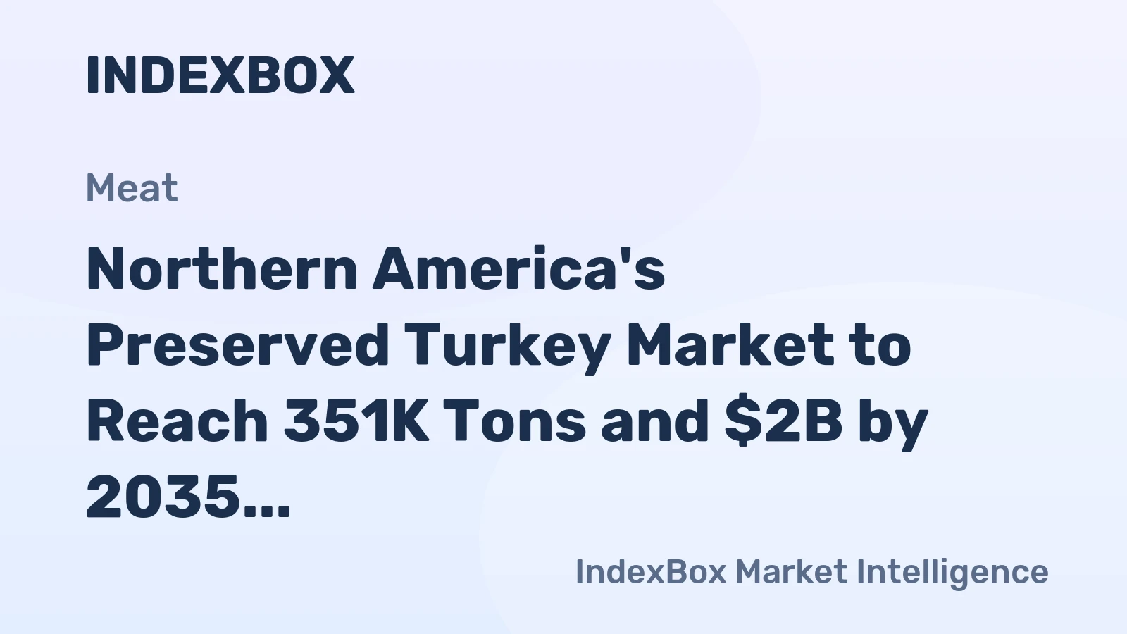 Northern America's Preserved Turkey Market to Reach 351K Tons and $2B by 2035