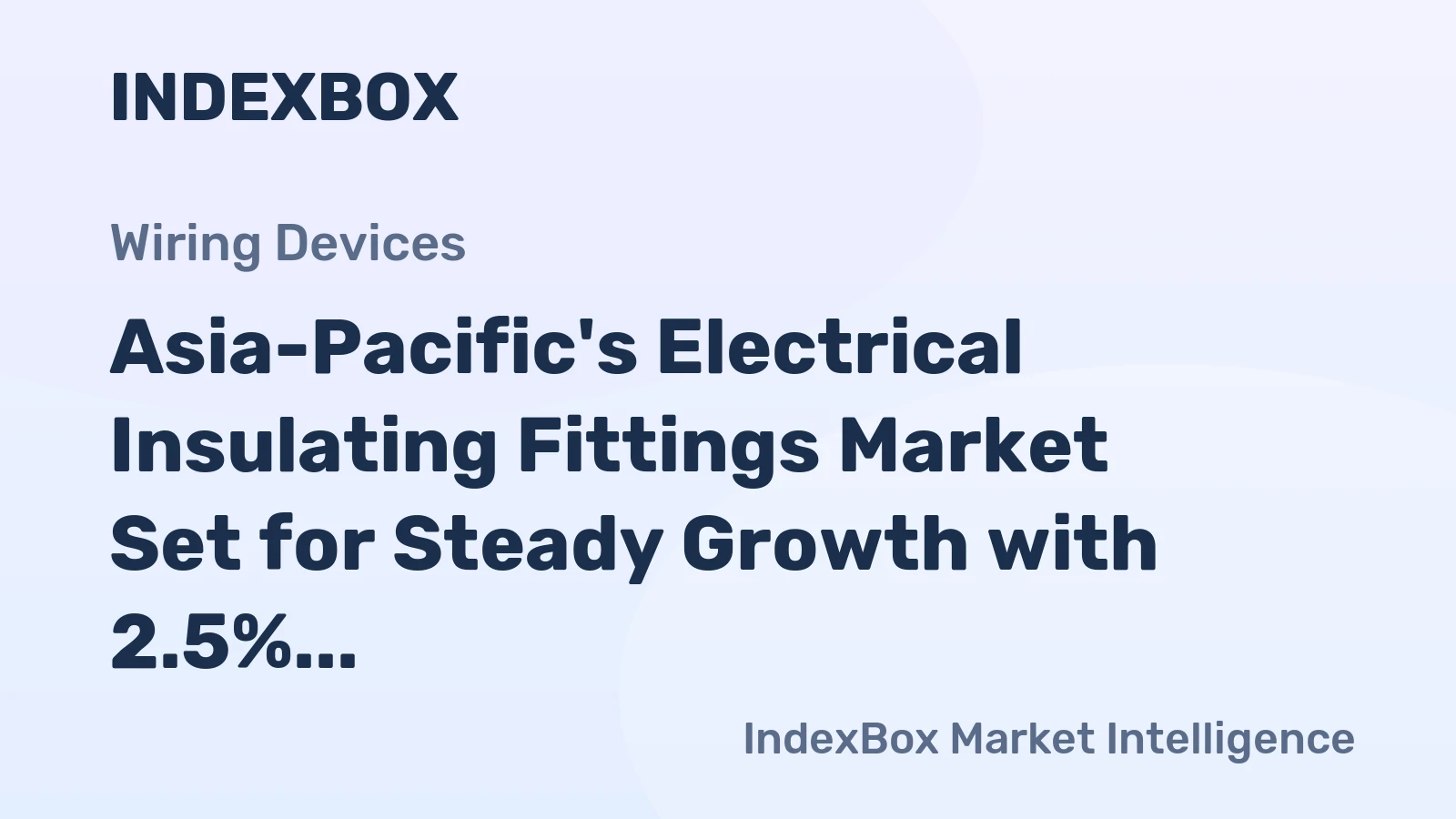 Asia-Pacific's Electrical Insulating Fittings Market Set for Steady Growth with 2.5% CAGR Through 2035