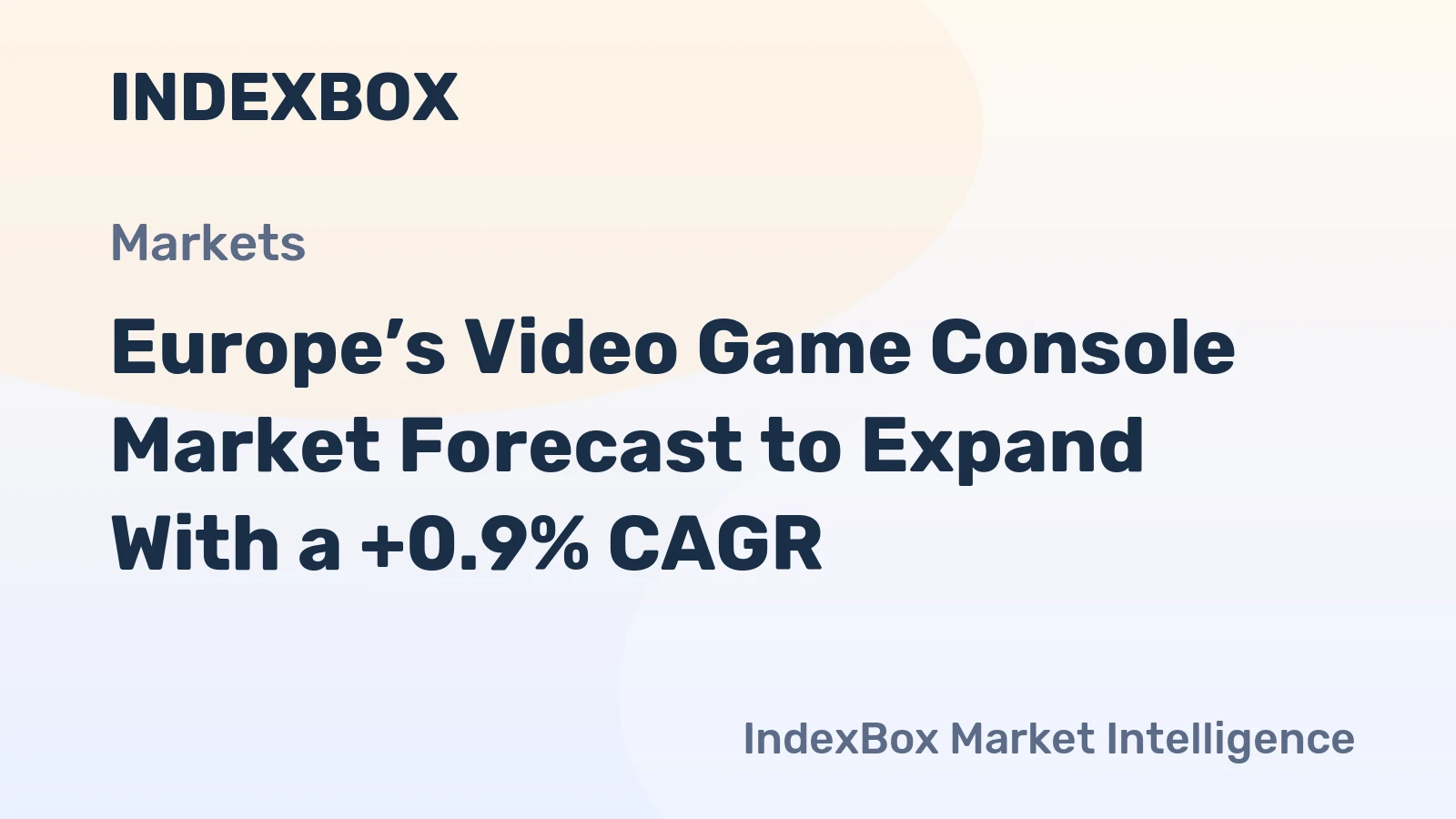 Europe’s Video Game Console Market Forecast to Expand With a +0.9% CAGR