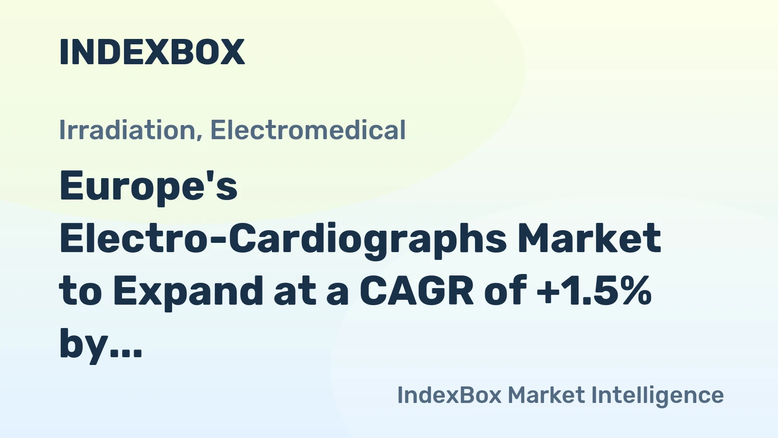 Europe's Electro-Cardiographs Market to Expand at a CAGR of +1.5% by 2035