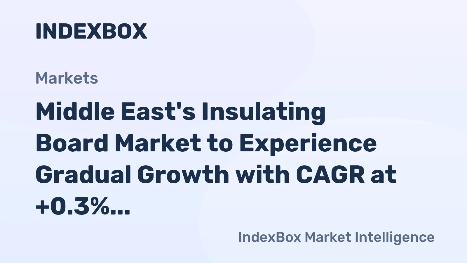 Middle East's Insulating Board Market to Experience Gradual Growth with CAGR at +0.3% from 2024-2035