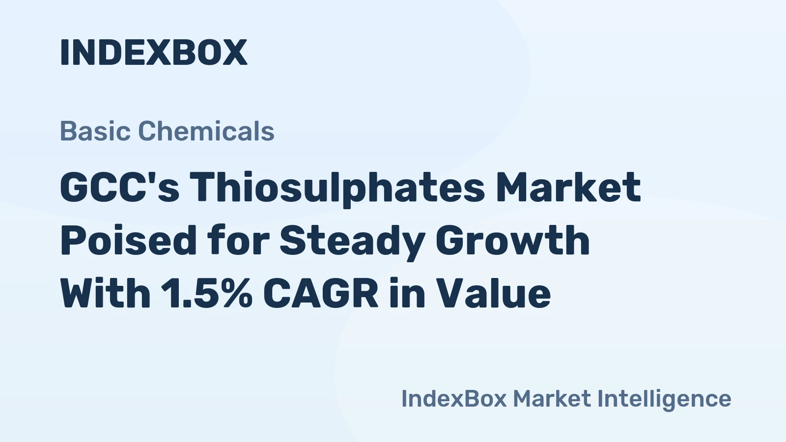 GCC's Thiosulphates Market Poised for Steady Growth With 1.5% CAGR in Value