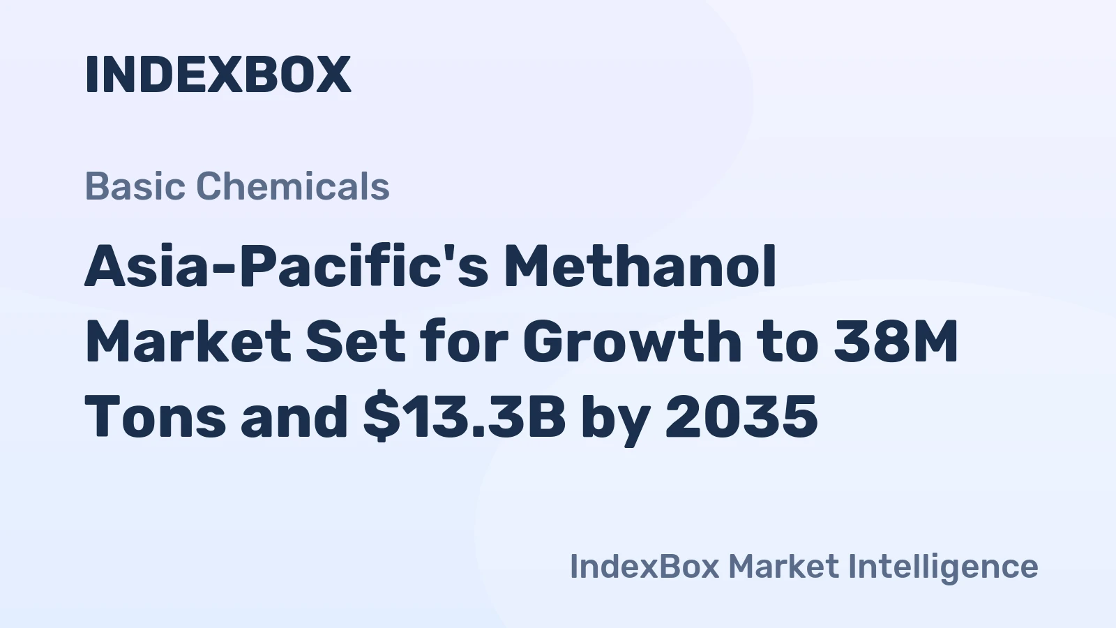 Asia-Pacific's Methanol Market Set for Growth to 38M Tons and $13.3B by 2035