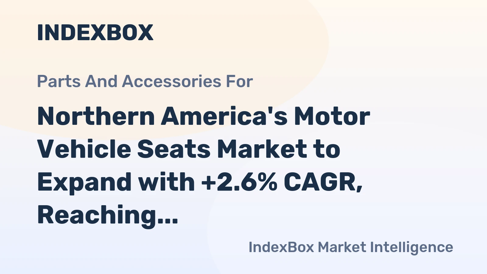 Northern America's Motor Vehicle Seats Market to Expand with +2.6% CAGR, Reaching $27.8B by 2035