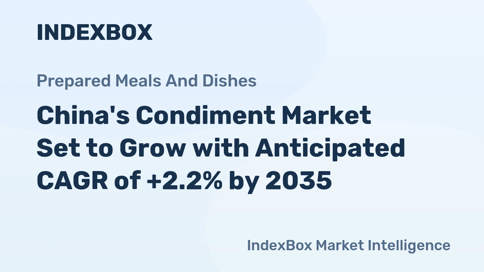 China's Condiment Market Set to Grow with Anticipated CAGR of +2.2% by 2035